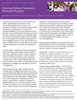 American Indian Community Outreach Programs